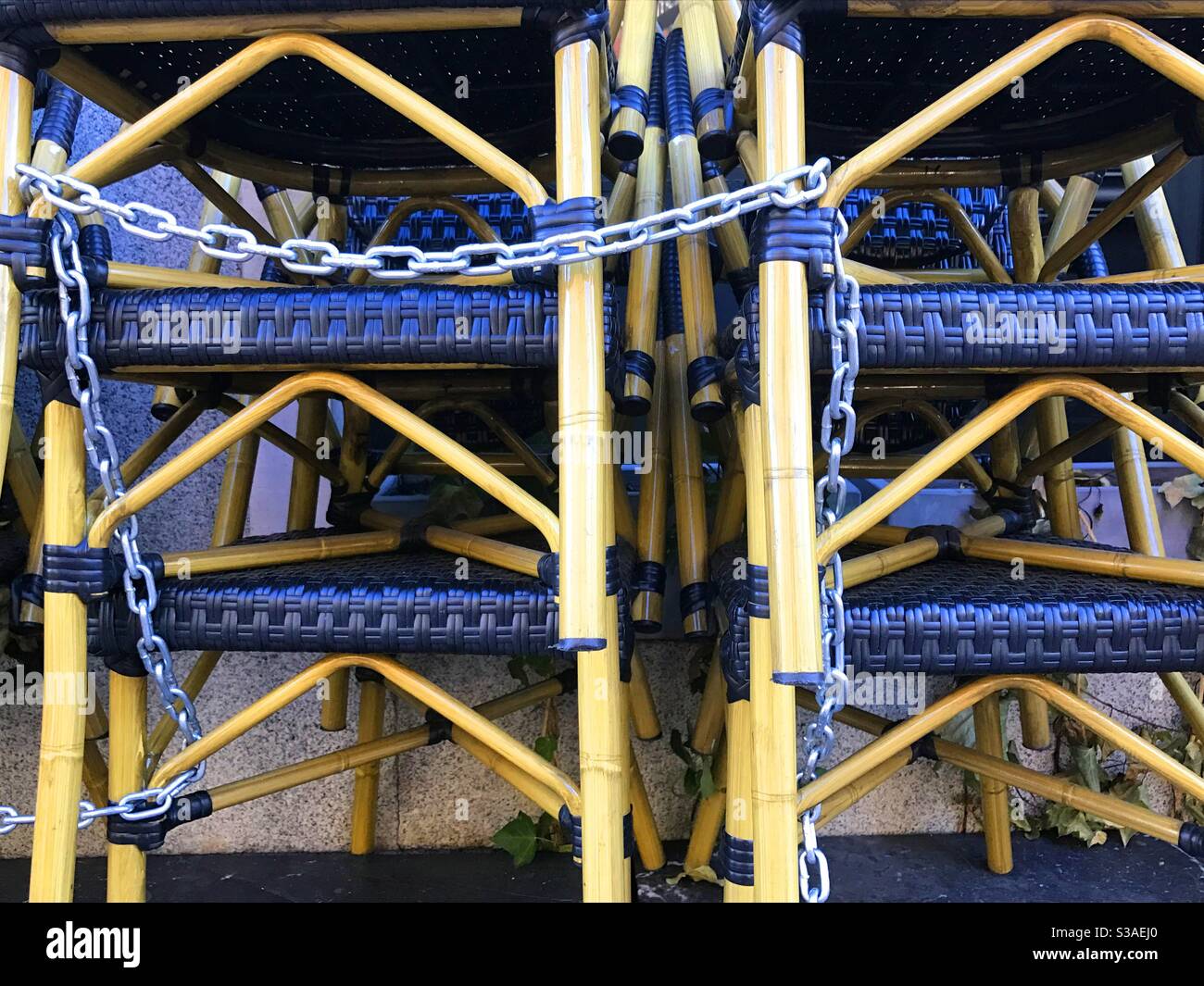 Pile of chairs hi-res stock photography and images - Alamy