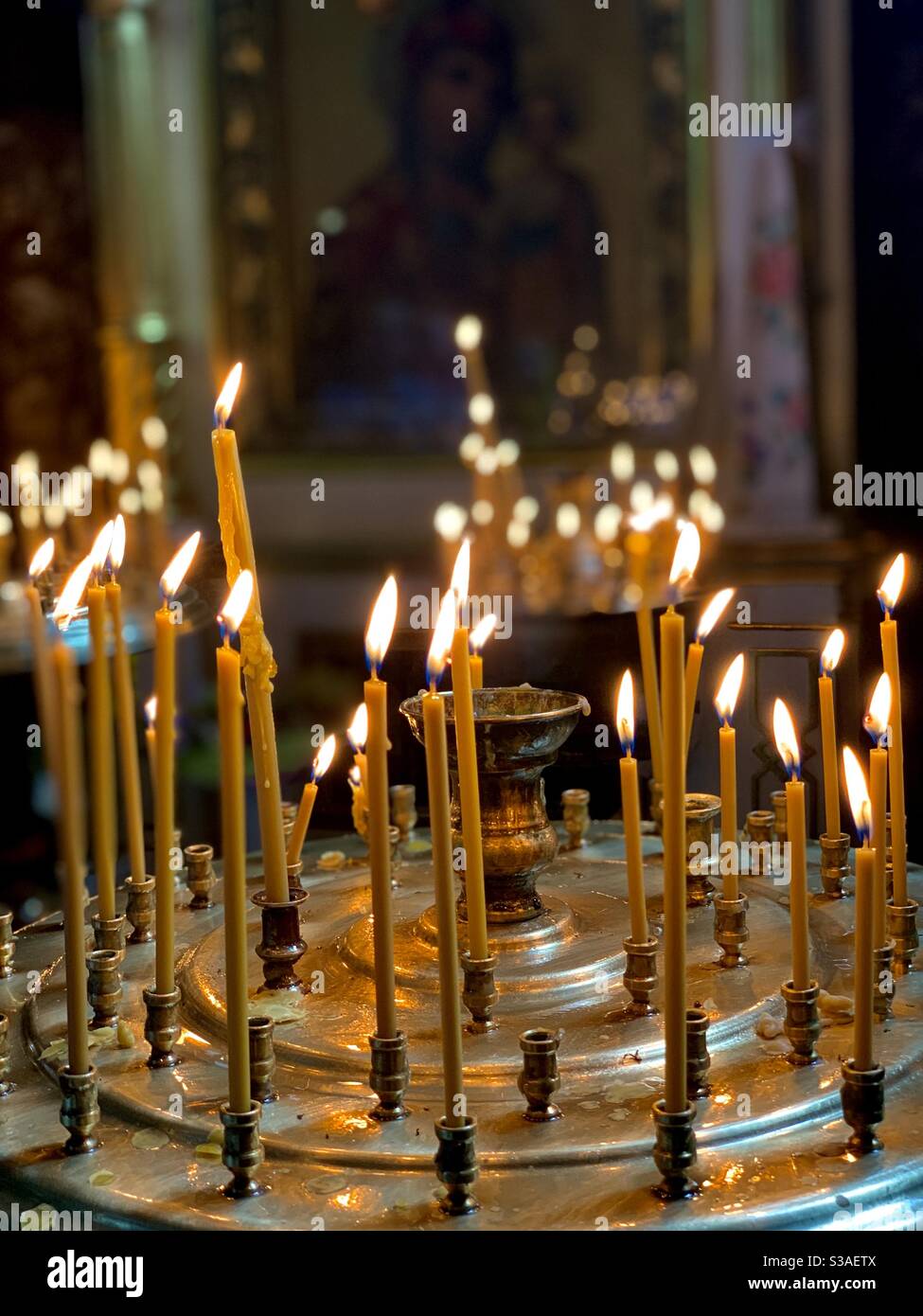 Jesus candles hi-res stock photography and images - Alamy