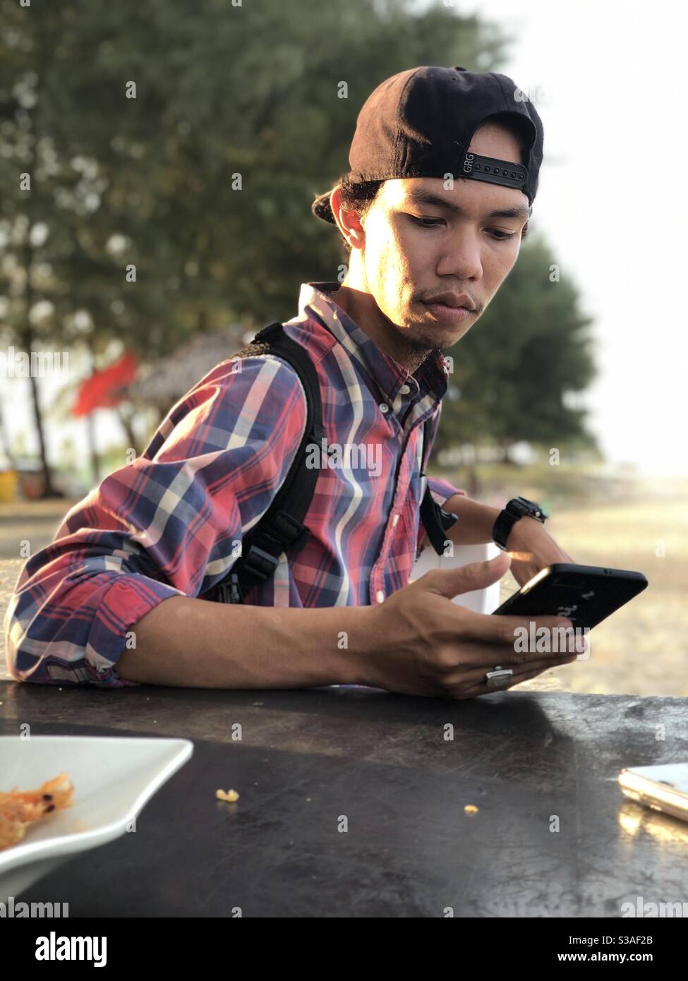 Sun and man hi-res stock photography and images - Alamy