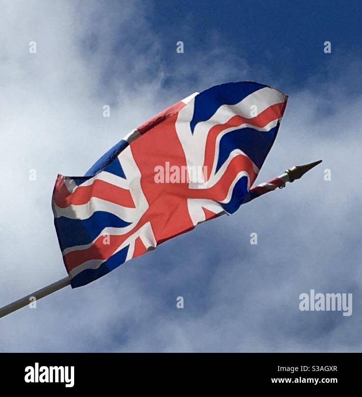 Union Jack Flag Fluttering High Resolution Stock Photography and Images ...