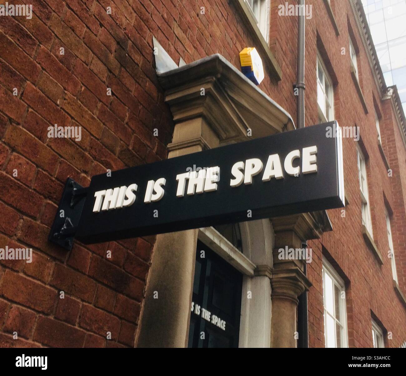 This is the space sign Stock Photo - Alamy