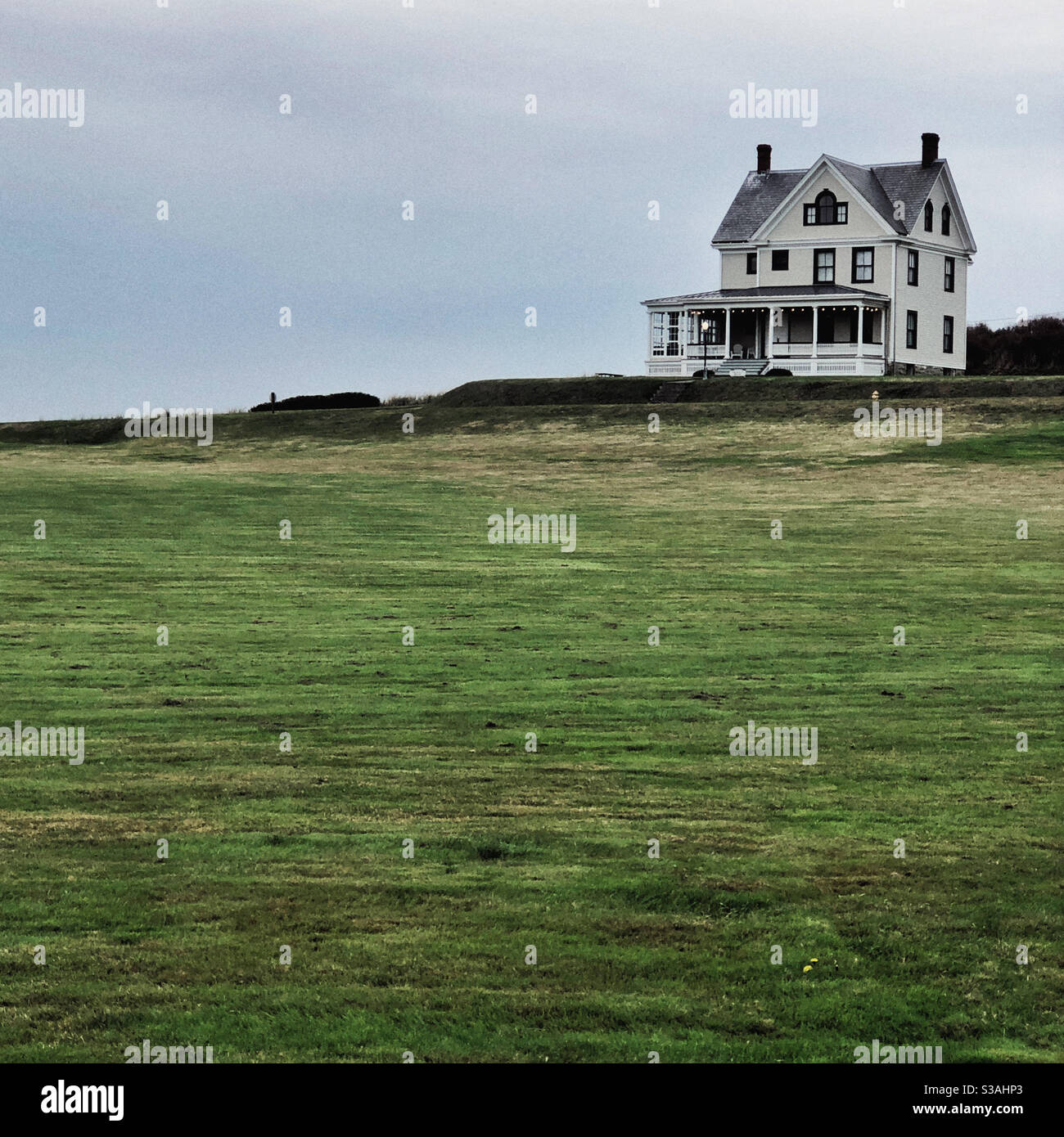 Old style house in Fort Casey, Whidbey Island, WA Stock Photo - Alamy