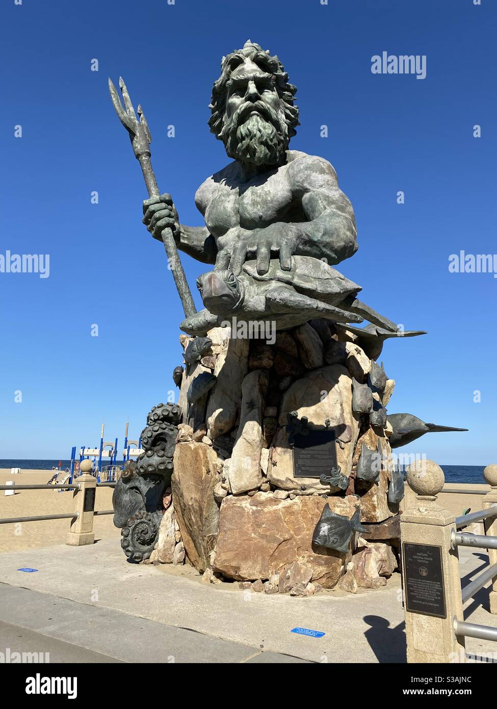 The Neptune Statue Stock Photo - Alamy