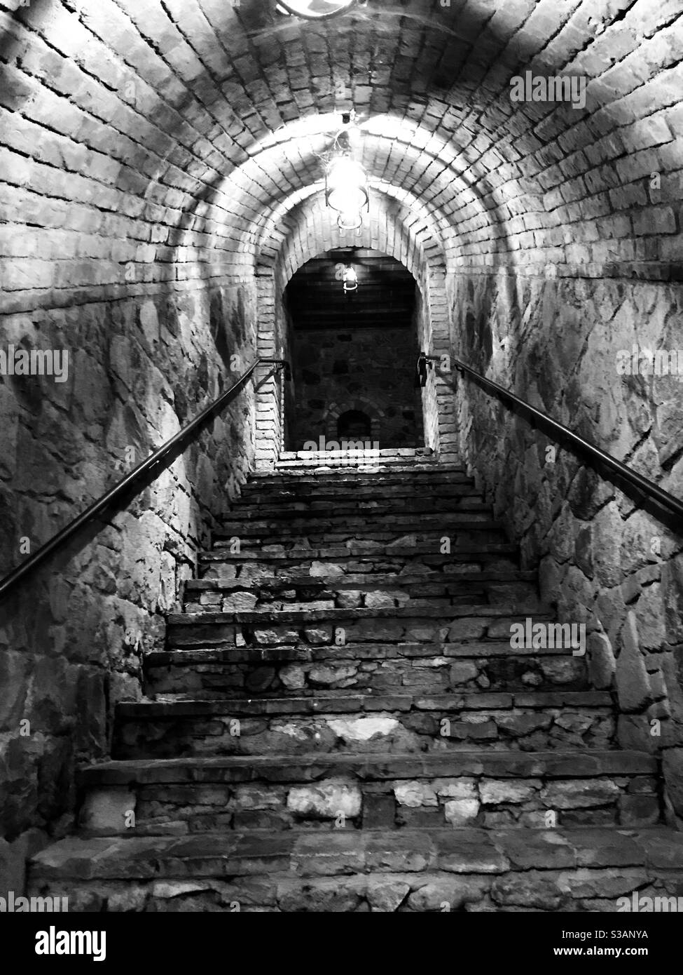 Haunted stairway Black and White Stock Photos & Images - Alamy