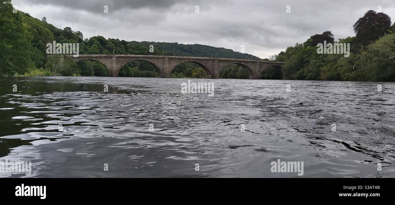 Scottish bridge over river Stock Photo - Alamy