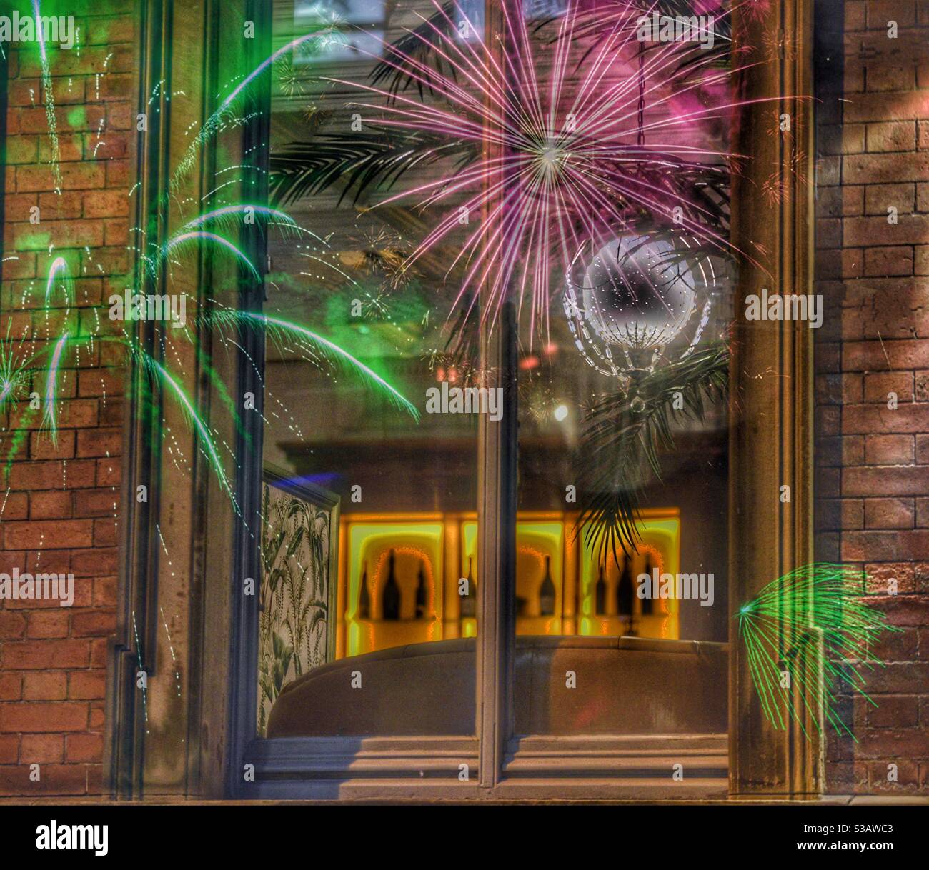 Fireworks and drink Stock Photo - Alamy