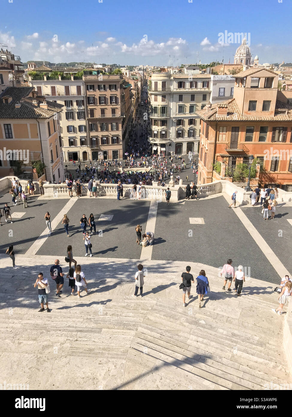 Walking spanish steps rome hi-res stock photography and images - Alamy