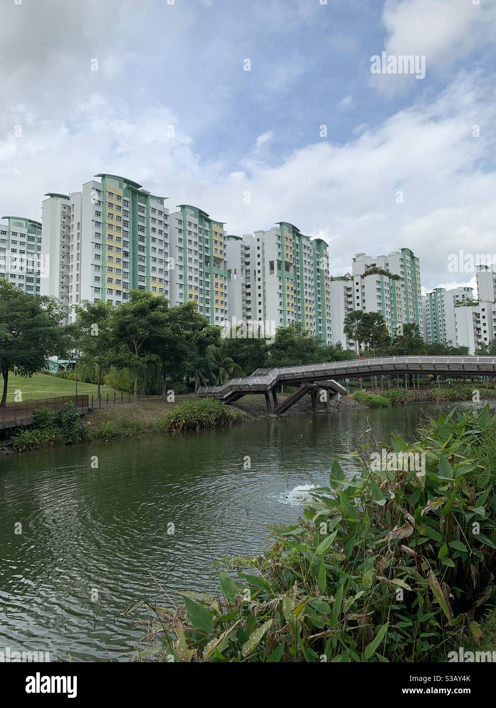 Balance of concrete and nature Stock Photo - Alamy