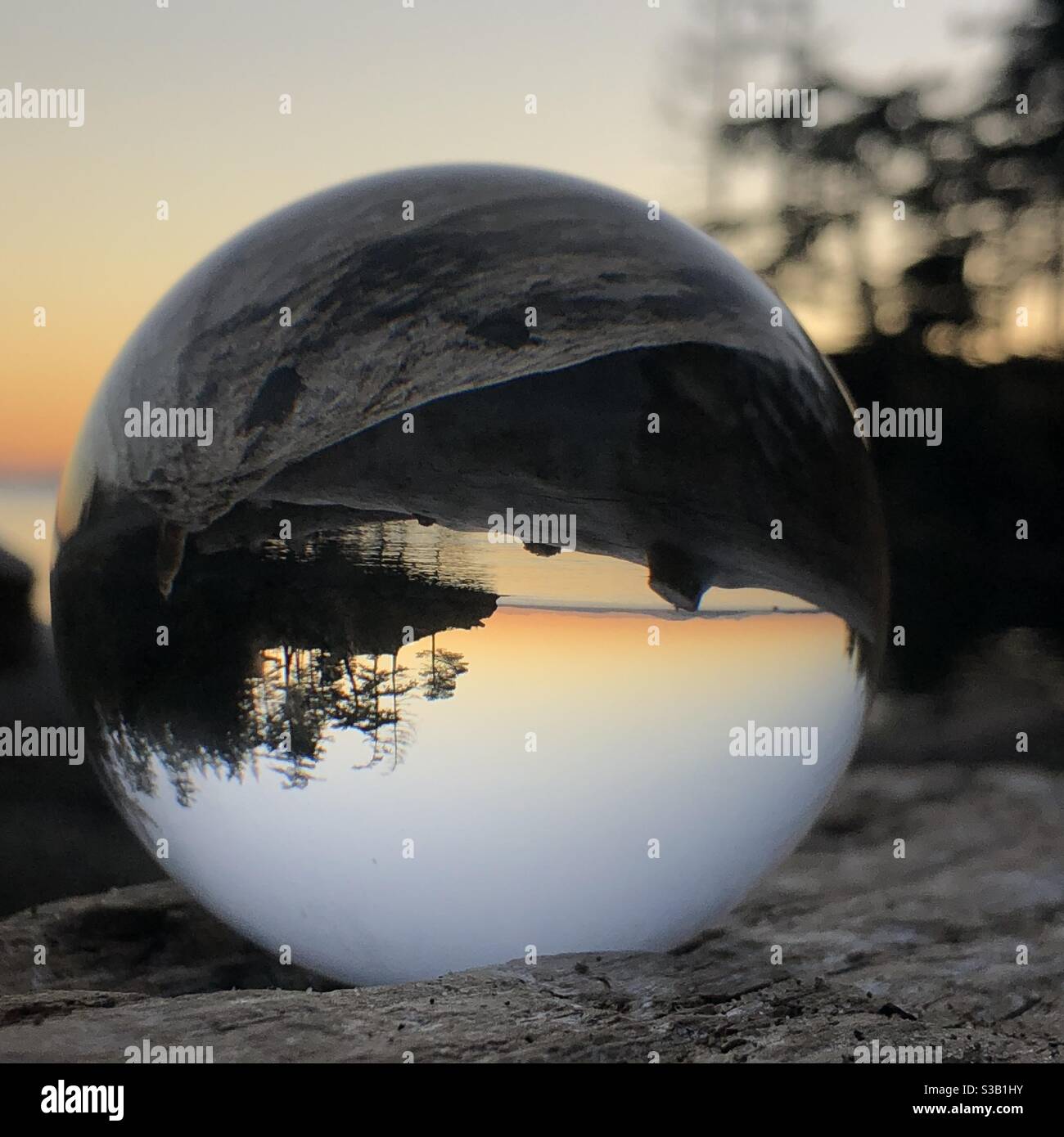 upside down sunset Stock Photo - Alamy