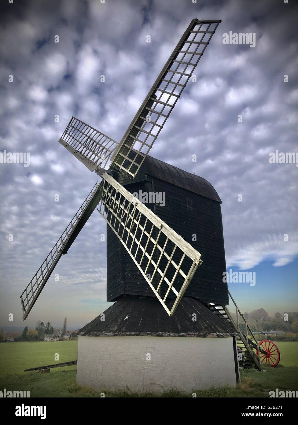 The oldest windmill in the British Isles at Pitstone Stock Photo - Alamy