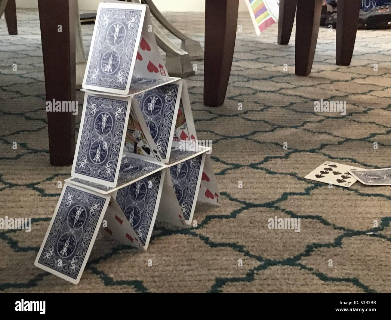 The tower of cards hi-res stock photography and images - Alamy