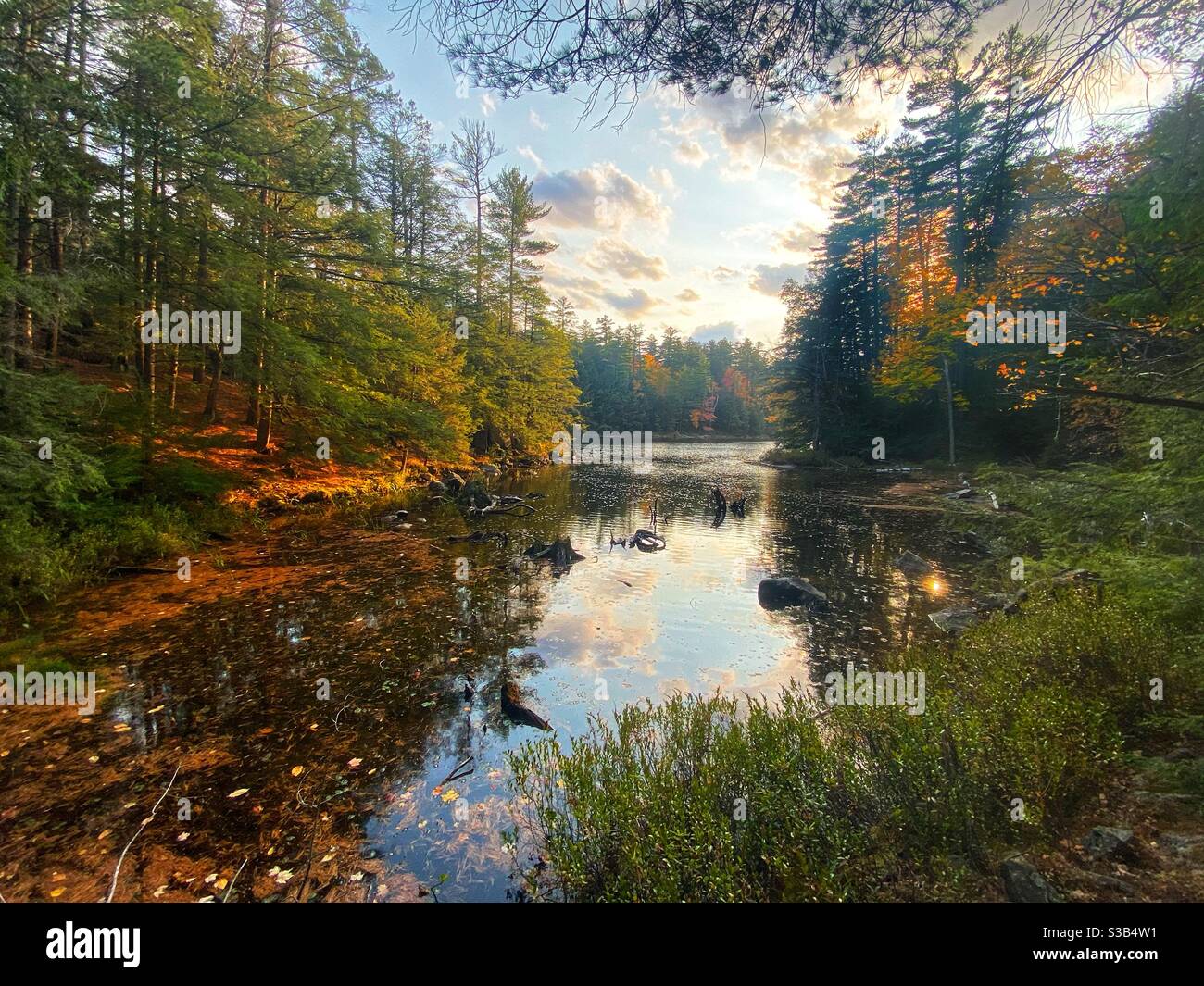Pharaoh Lake New York Stock Photo - Alamy