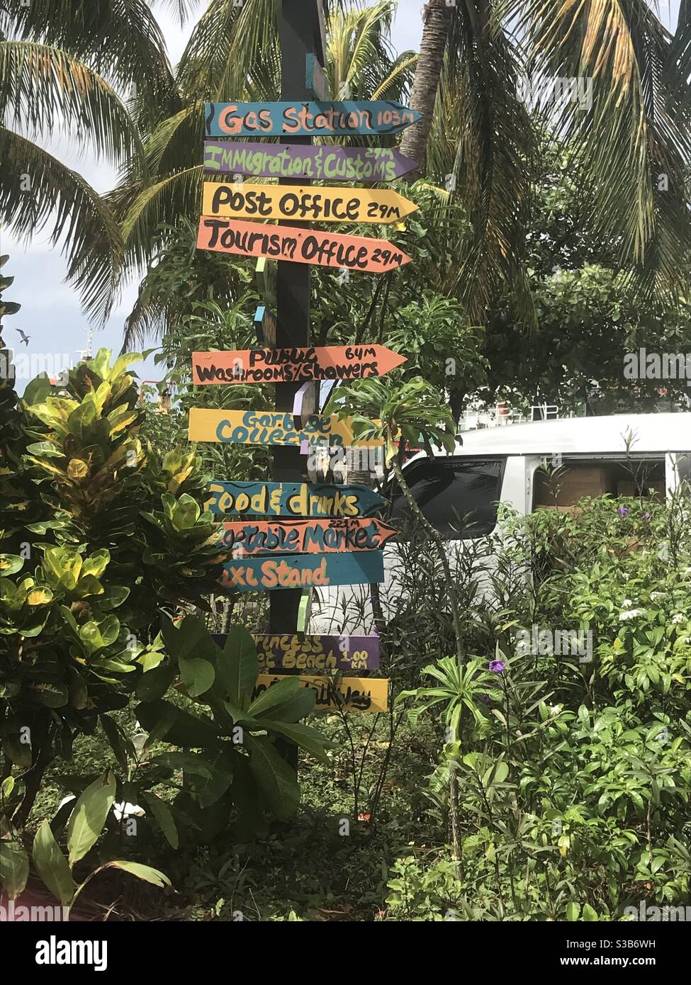 Caribbean Road Sign High Resolution Stock Photography and Images - Alamy