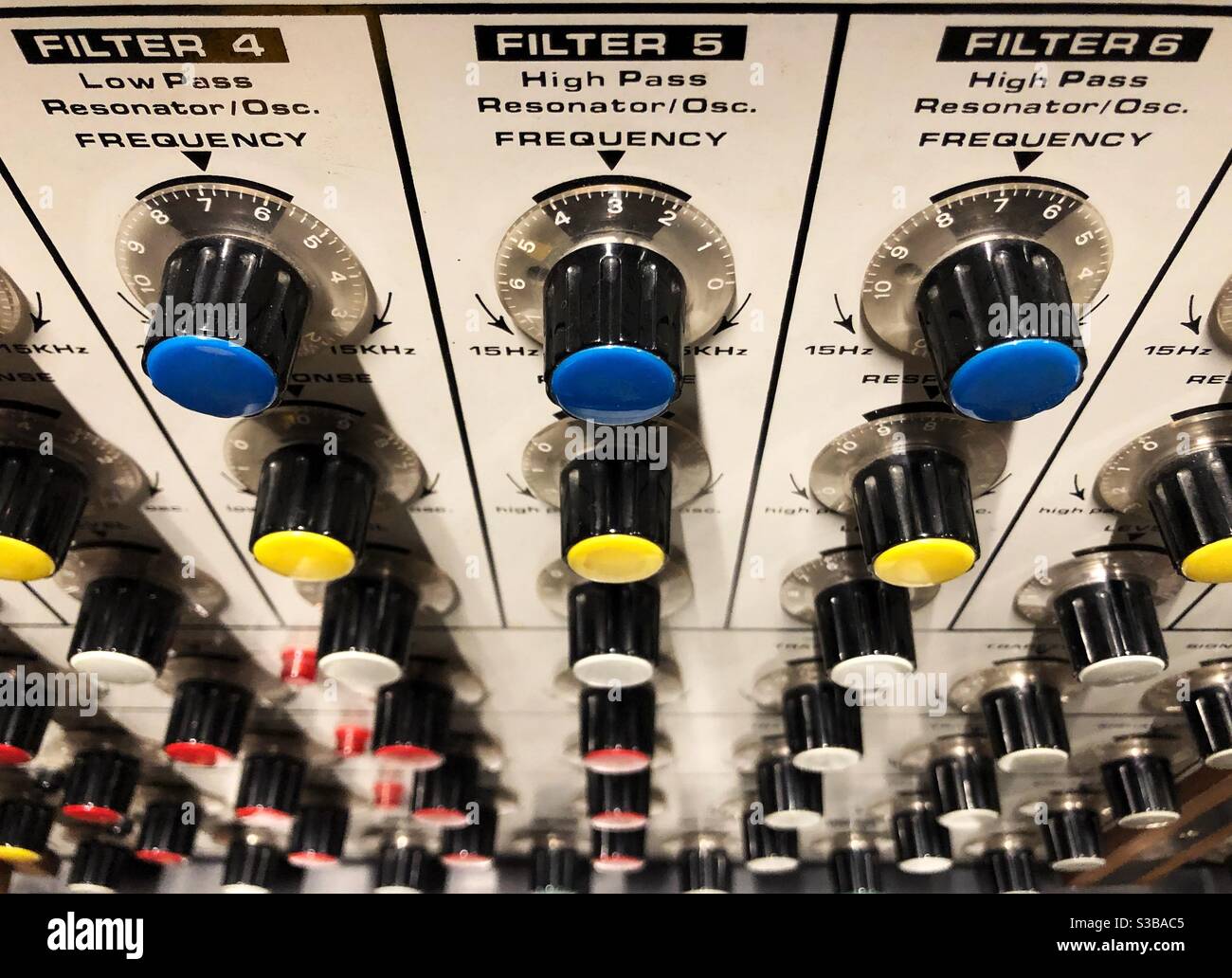 Control panel of a synthesizer with colorful knobs Stock Photo - Alamy Control panel of a synthesizer with colorful knobs Stock Photo - Alamy