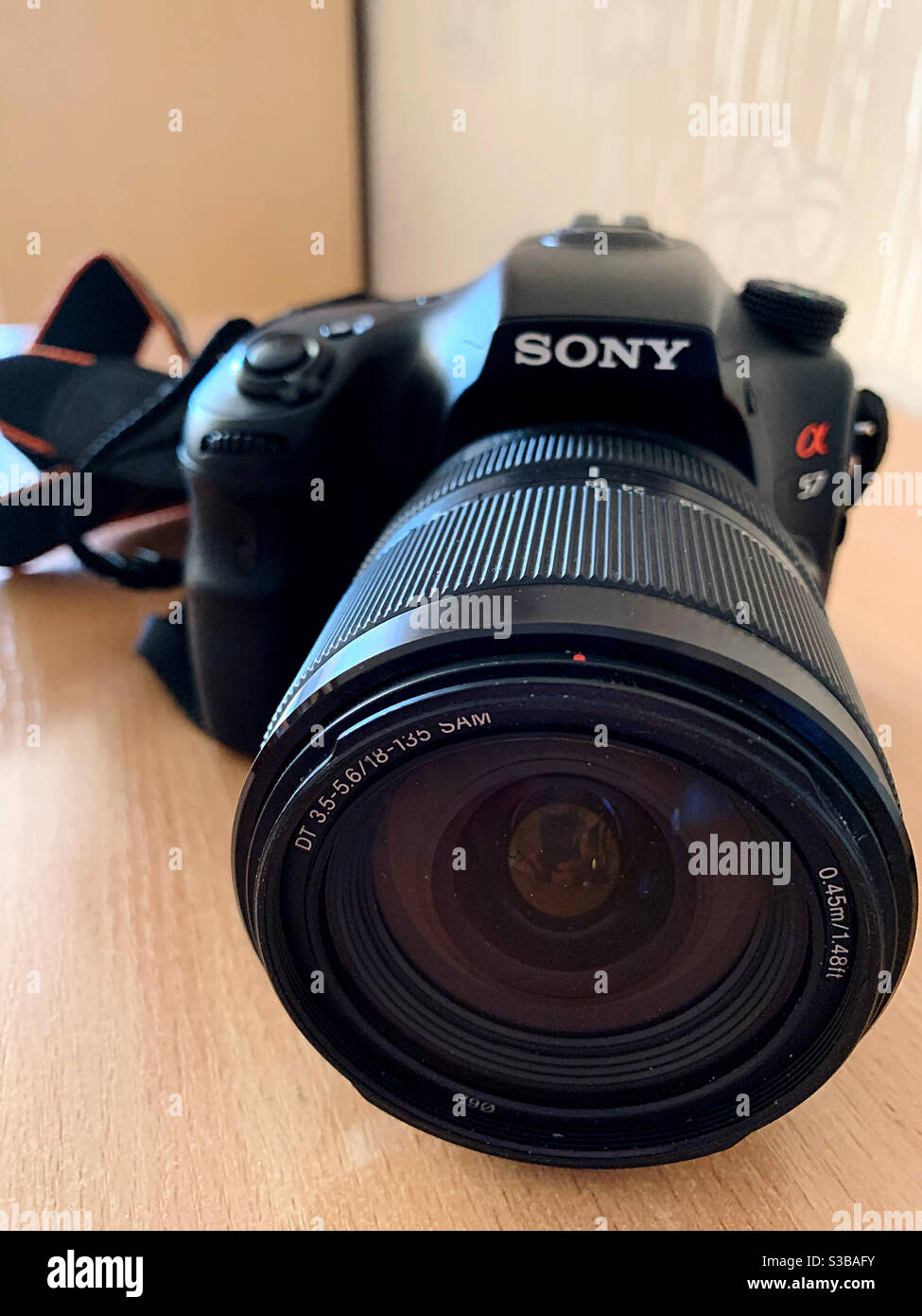 Sony digital SLR camera shot with bokeh effect Stock Photo - Alamy