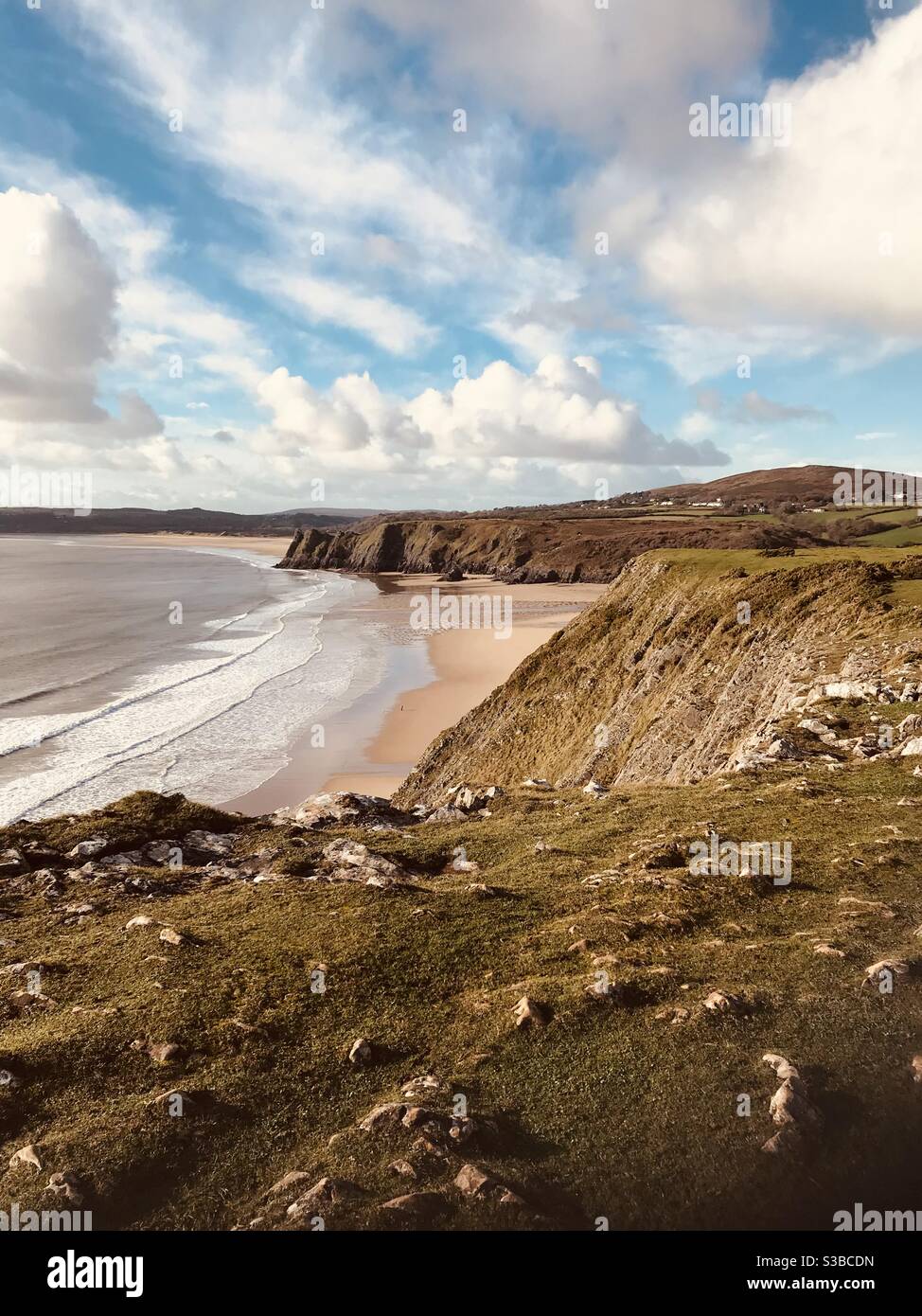 View of Bay at Gower Stock Photo - Alamy