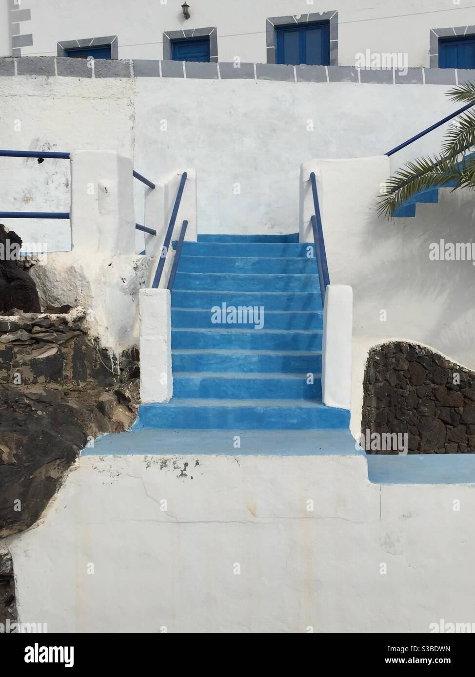 Blue steps hi-res stock photography and images - Alamy