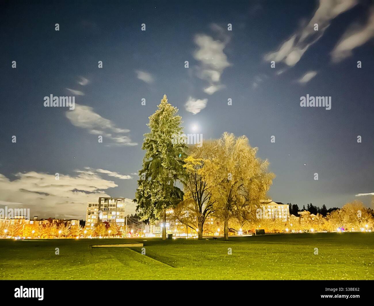 City in light hi-res stock photography and images - Alamy