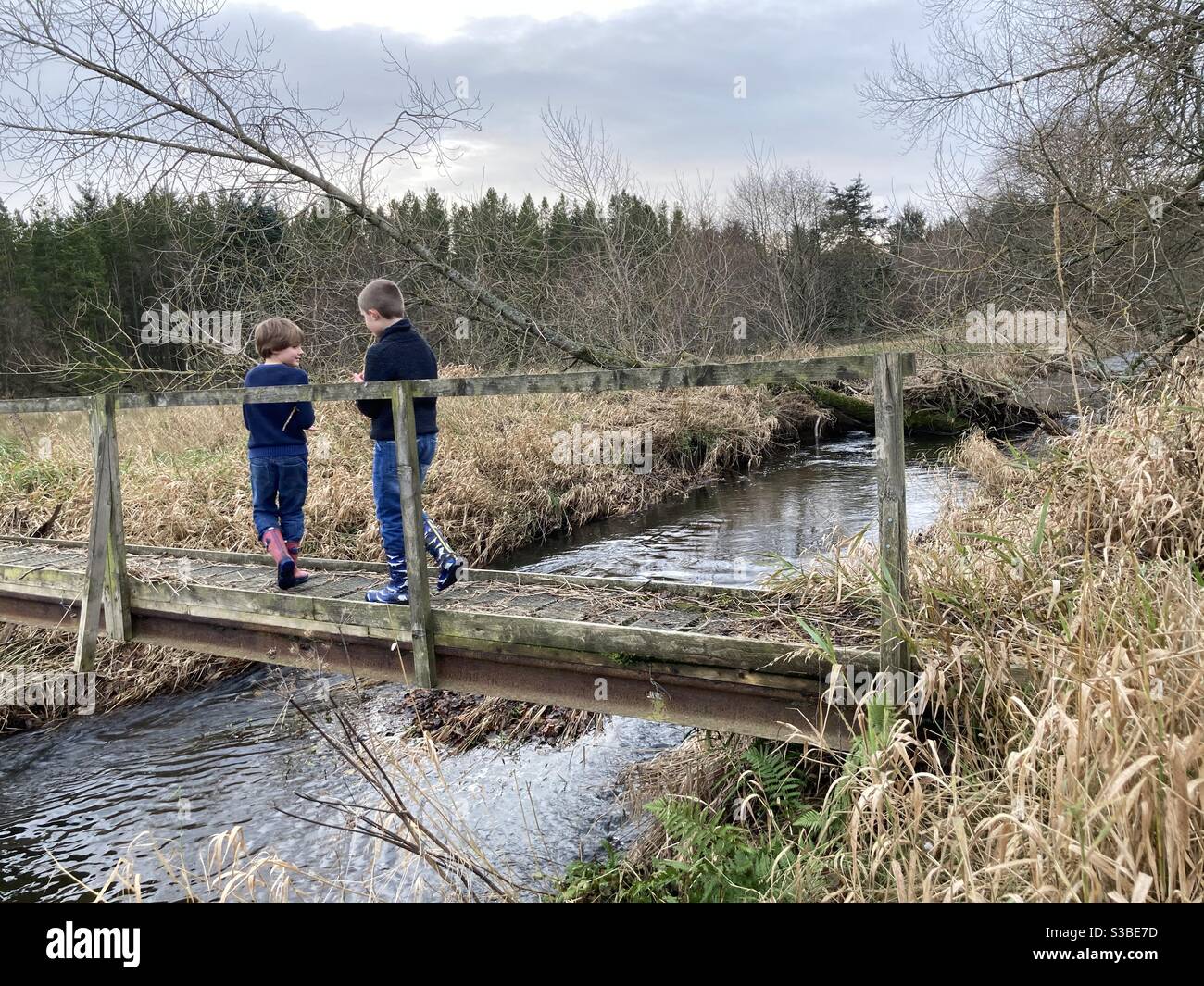 Boys On Bridge High Resolution Stock Photography and Images - Alamy