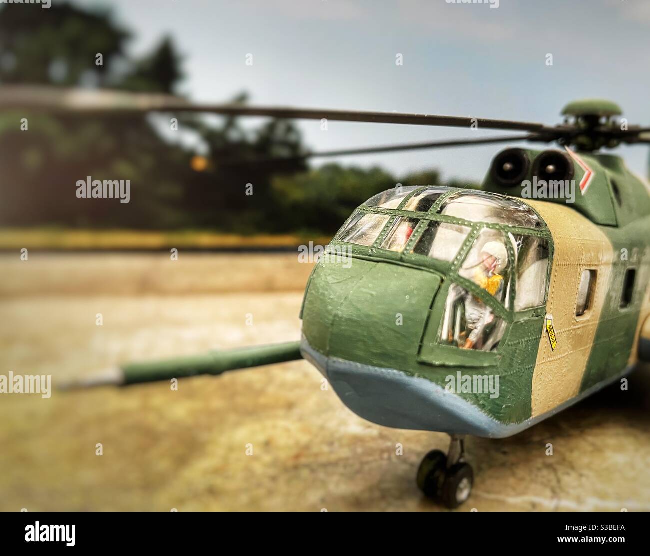 1/72 scale Jolly Green Giant military helicopter plastic model Stock ...