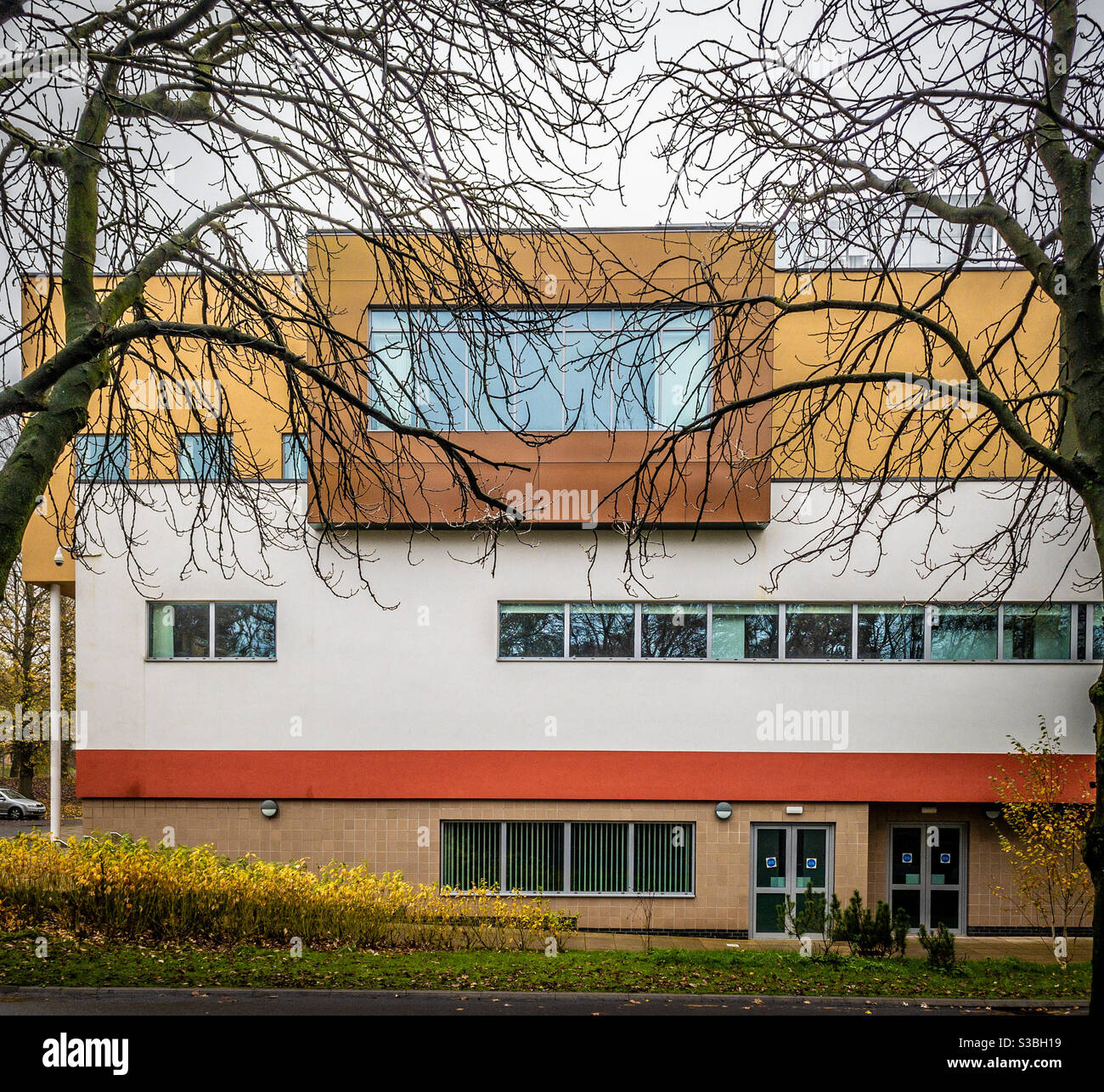 University between trees hi-res stock photography and images - Alamy