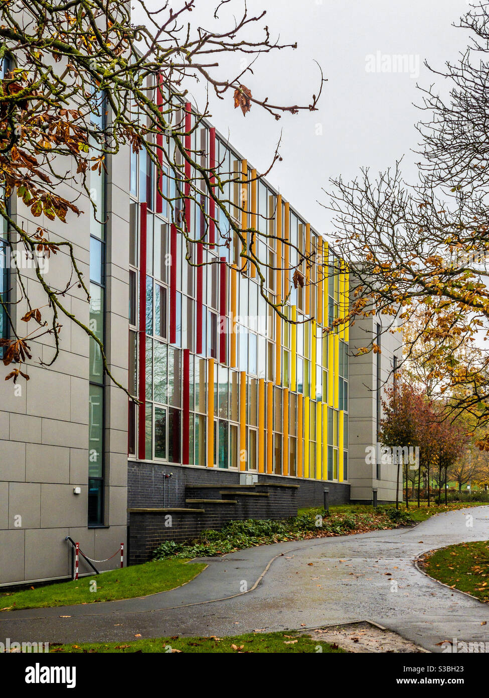 Colourful modern building at York university, UK Stock Photo - Alamy