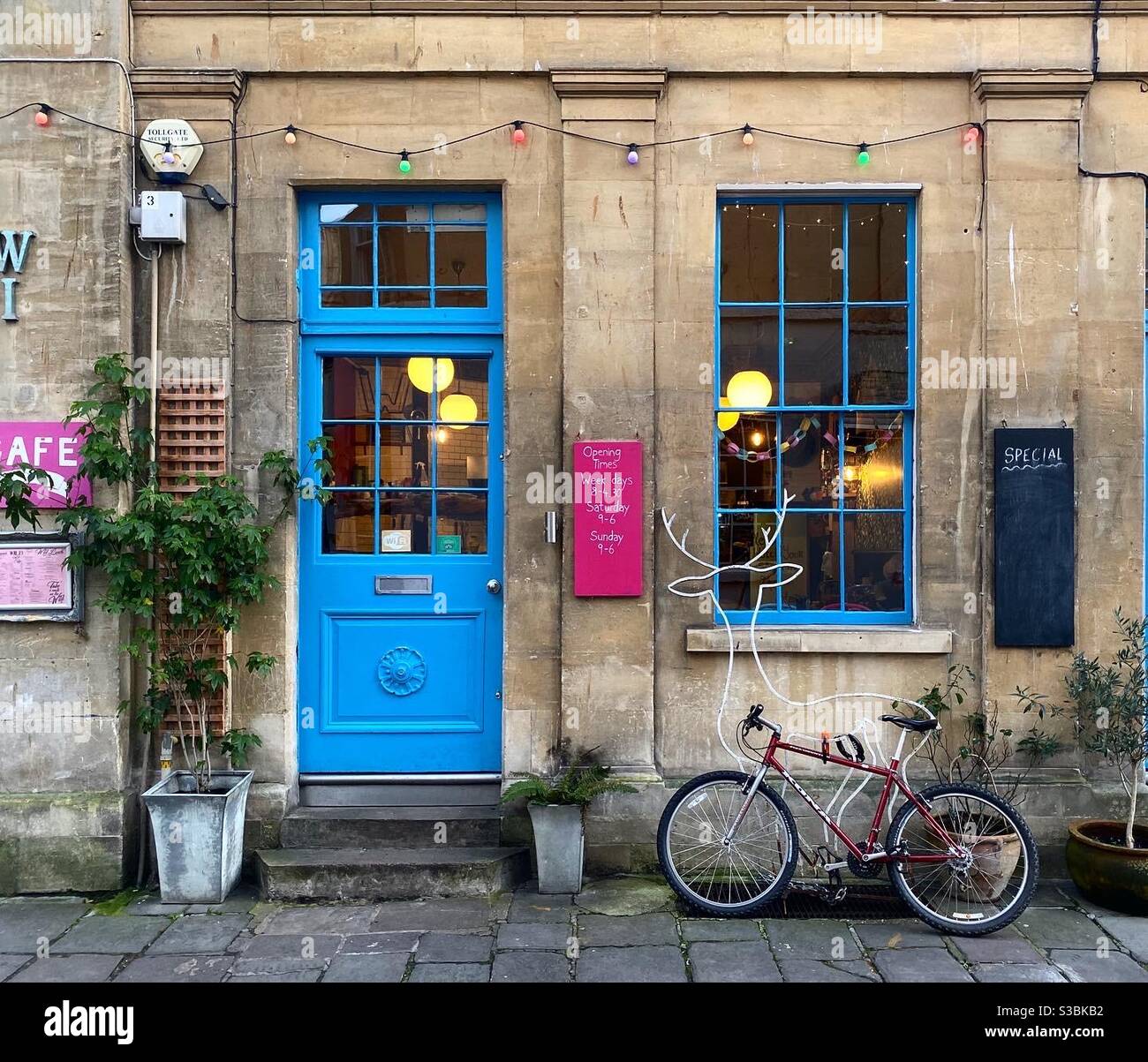 Café in Bath Stock Photo - Alamy