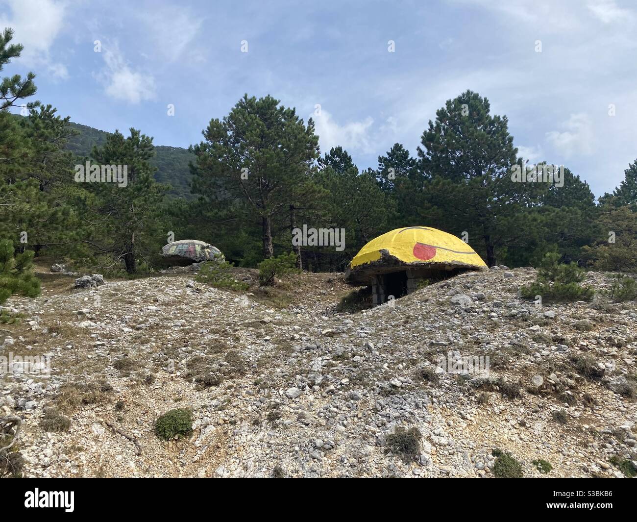 Bunkers albania hi-res stock photography and images - Alamy