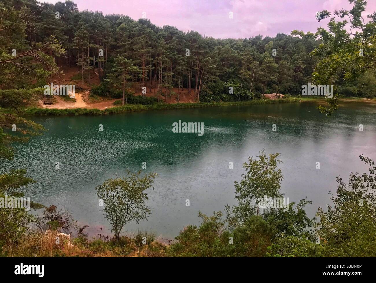 The blue pool. Dorset Stock Photo - Alamy