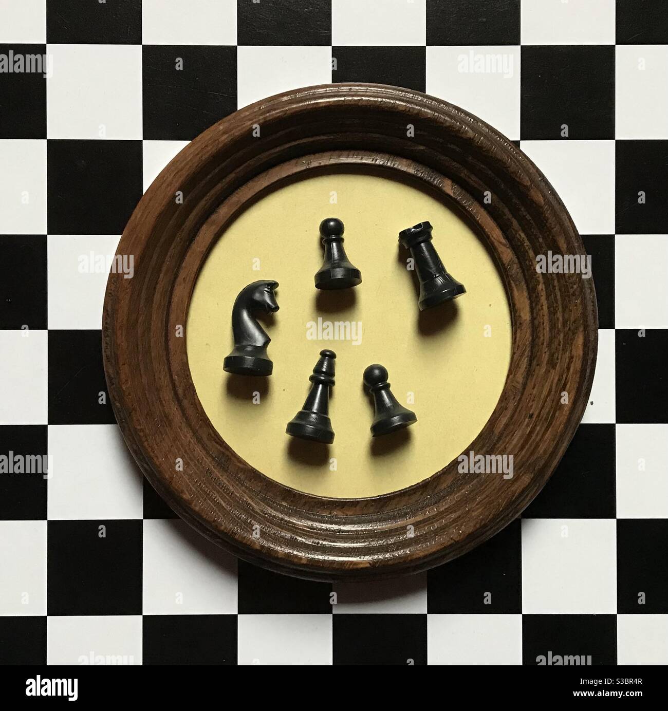 Chess Framed Collage Stock Photo - Alamy