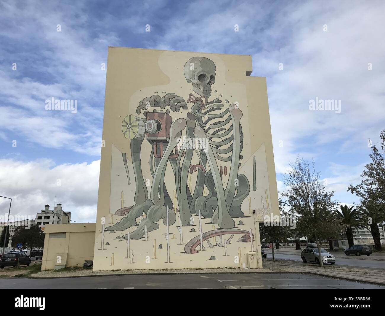 Street art skeleton hi-res stock photography and images - Alamy