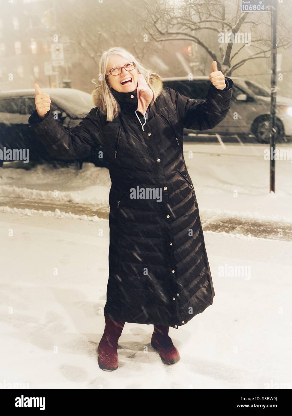 Excited snow hi-res stock photography and images - Alamy