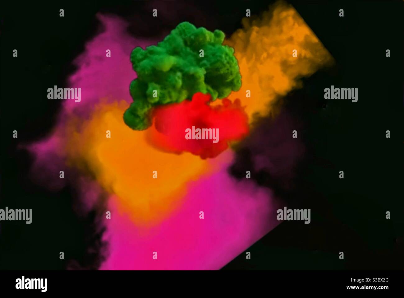 Black background with vibrant colours Stock Photo - Alamy