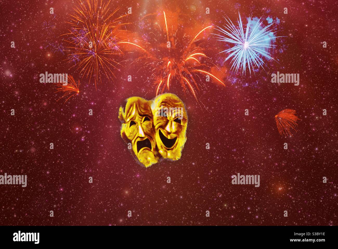 Gold Fireworks High Resolution Stock Photography and Images - Alamy