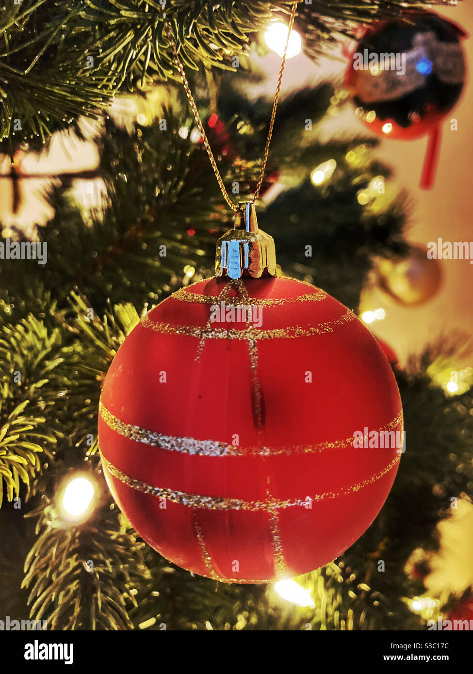 Christmas tree bauble Stock Photo - Alamy