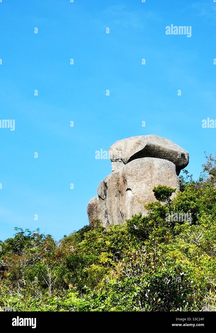 Rock boulders around Mount Stenhouse on lamma island in Hong Kong Stock ...