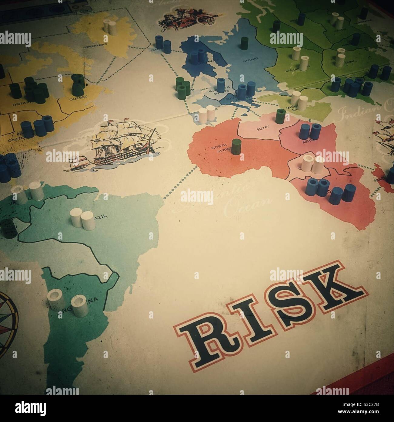 A photograph of the board game Risk Stock Photo - Alamy