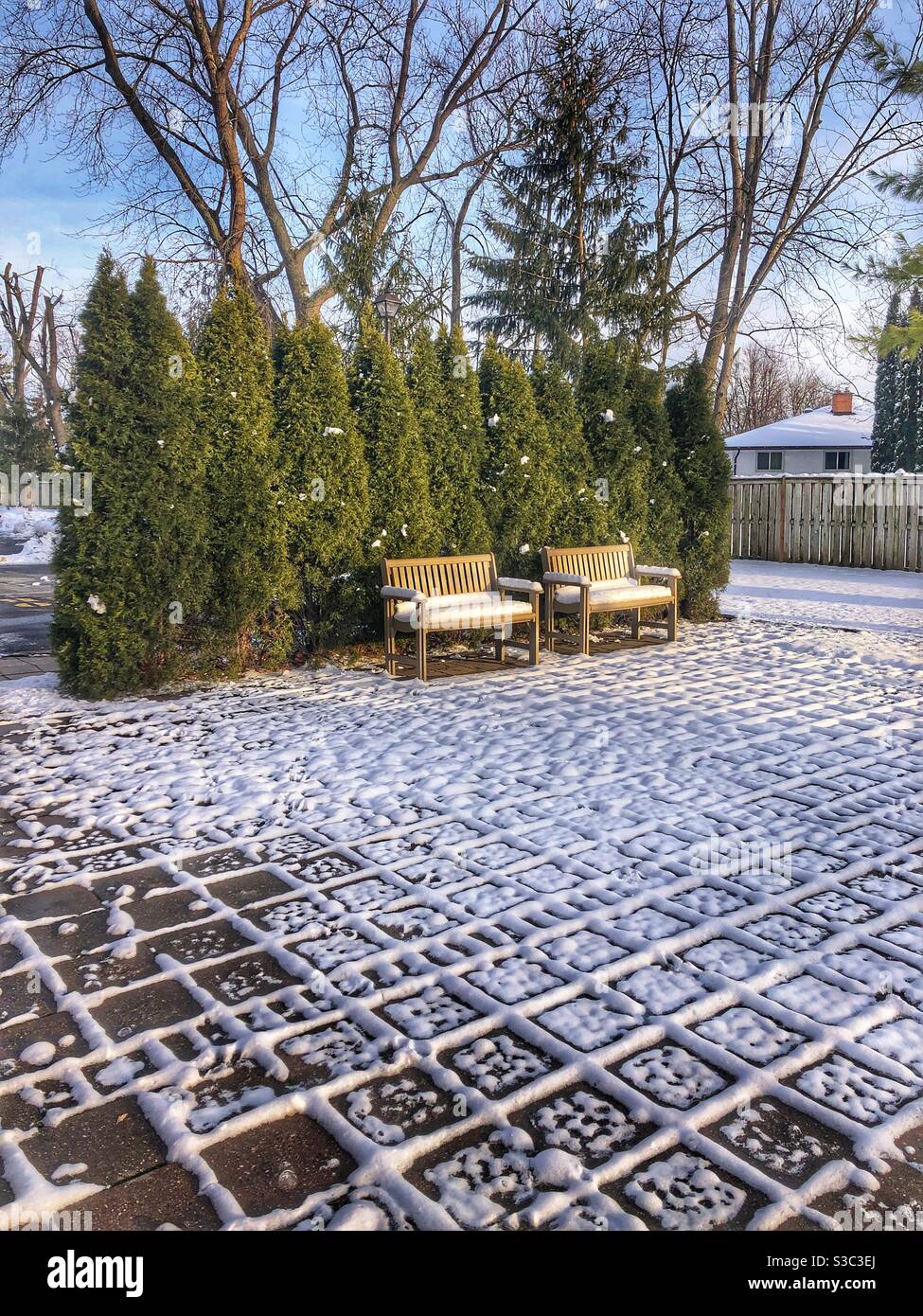A peaceful winter landscape Stock Photo - Alamy