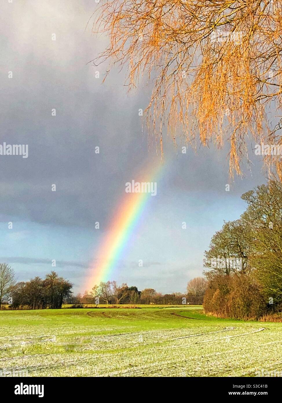 Countryside and storm clouds hi-res stock photography and images - Alamy