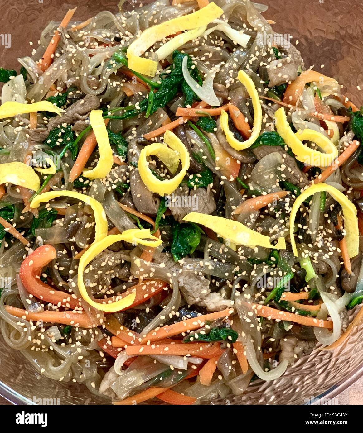 Japchae hi-res stock photography and images - Alamy