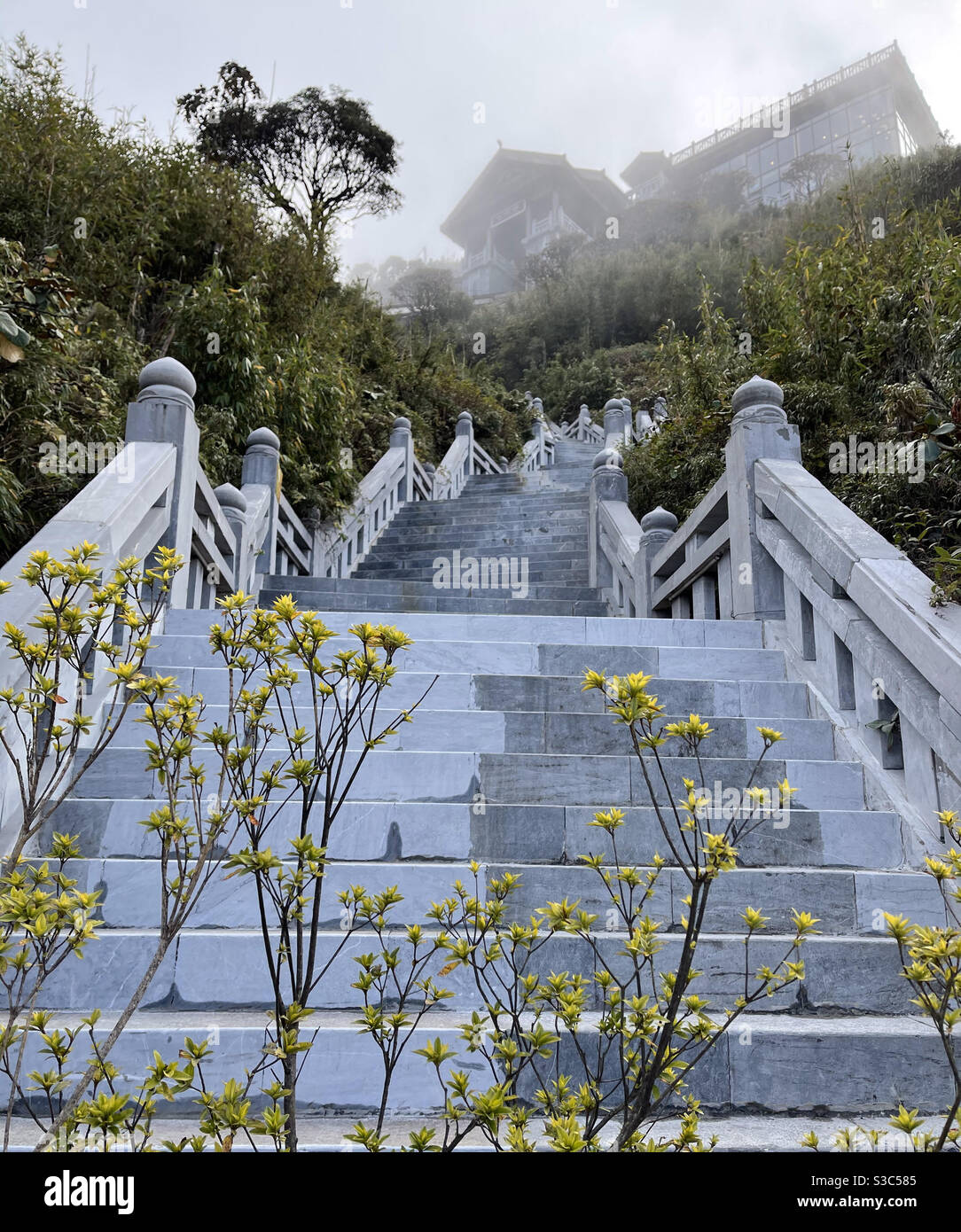 stairs to the temple Stock Photo - Alamy