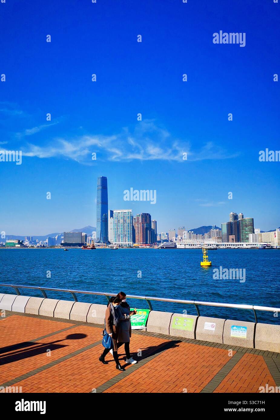 the tamar park waterfront in Hong Kong Stock Photo - Alamy