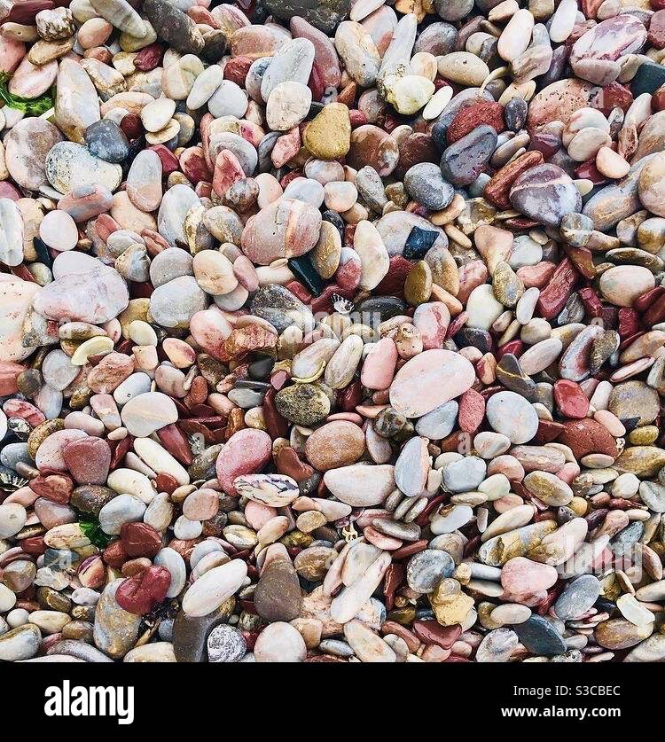 Colourful beach stones hi-res stock photography and images - Alamy