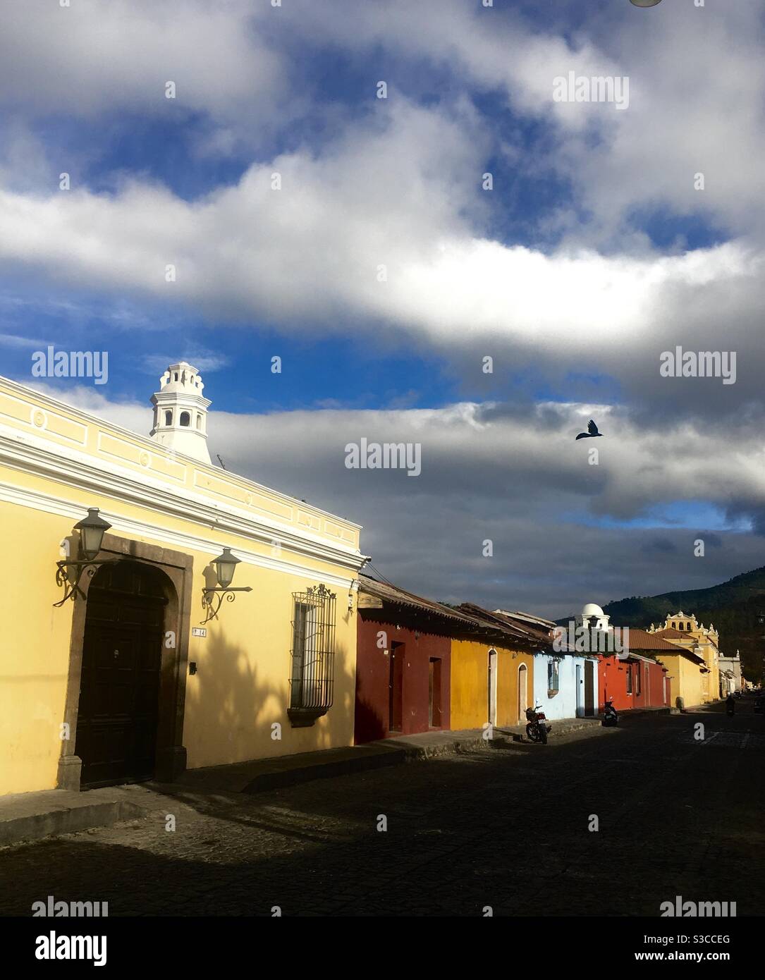 Morning light and color magic on the ancient cobblestone streets of ...