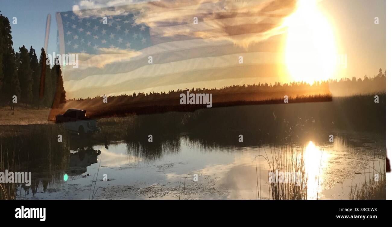 American sunset hi-res stock photography and images - Alamy