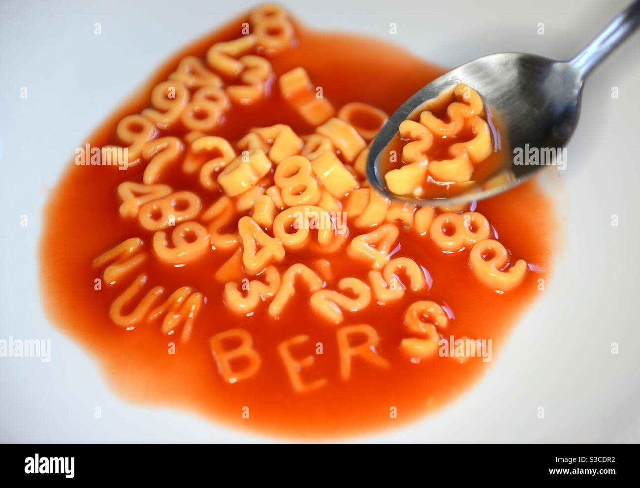 Alphabet spaghetti hi-res stock photography and images - Alamy