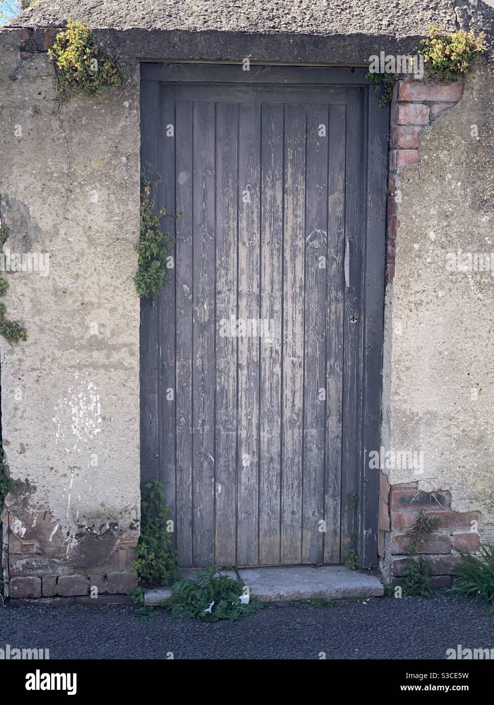 Old grey gate Stock Photo - Alamy
