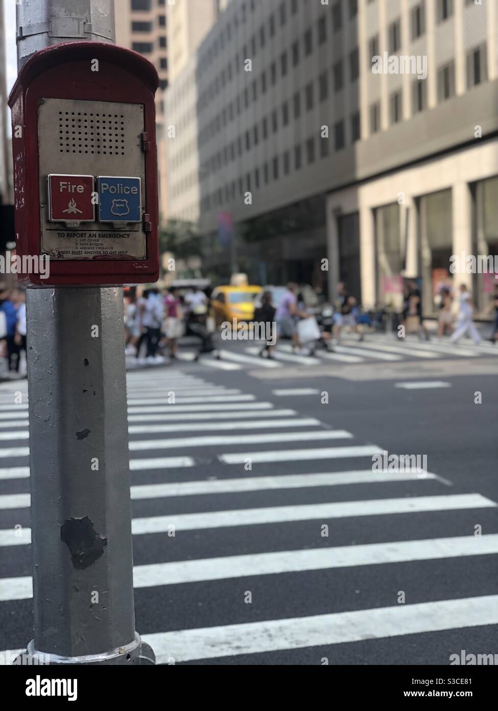Blurry crosswalk hi-res stock photography and images - Alamy