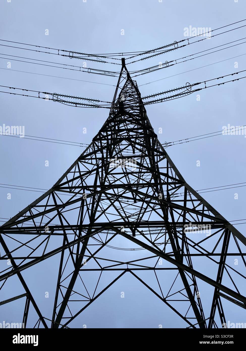 High voltage electricity pylon Stock Photo - Alamy