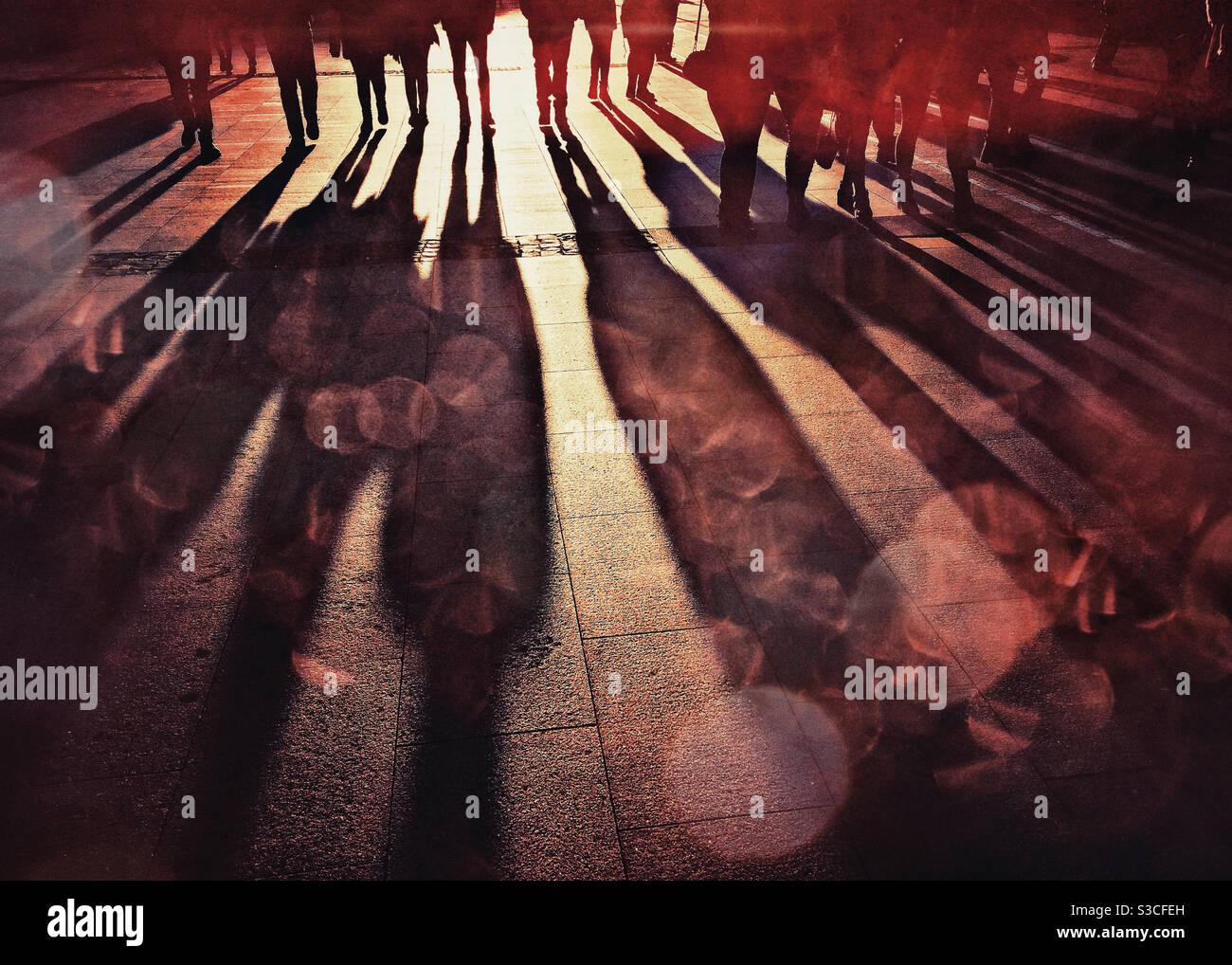 Shadows of crowd perspective hi-res stock photography and images - Alamy
